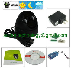 China K902 Double Lamp Array IR Night Vision Mini Dome 1/4&quot; CMOS CCTV Surveillance TF DVR Camera supplier