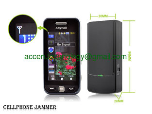 China Mini Portable Mobile Phone Signal Jammer 3G/GSM/CDMA GPS Bluetooth WIFI 2.4G WLAN Blocker supplier